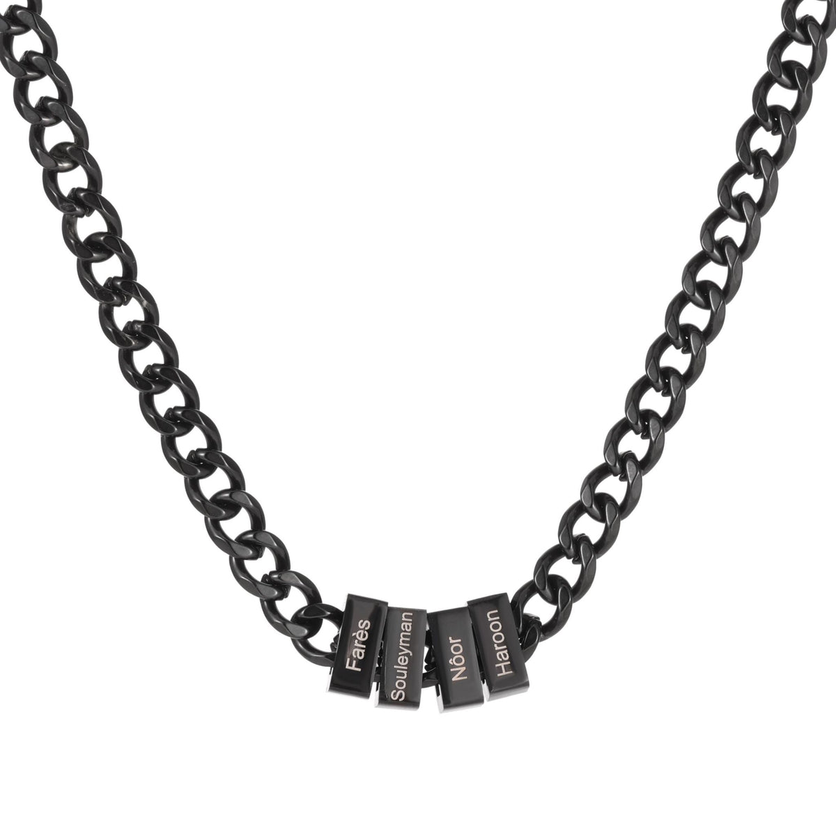 Men’s Heritage Chain Necklace with Names – My Little Necklace